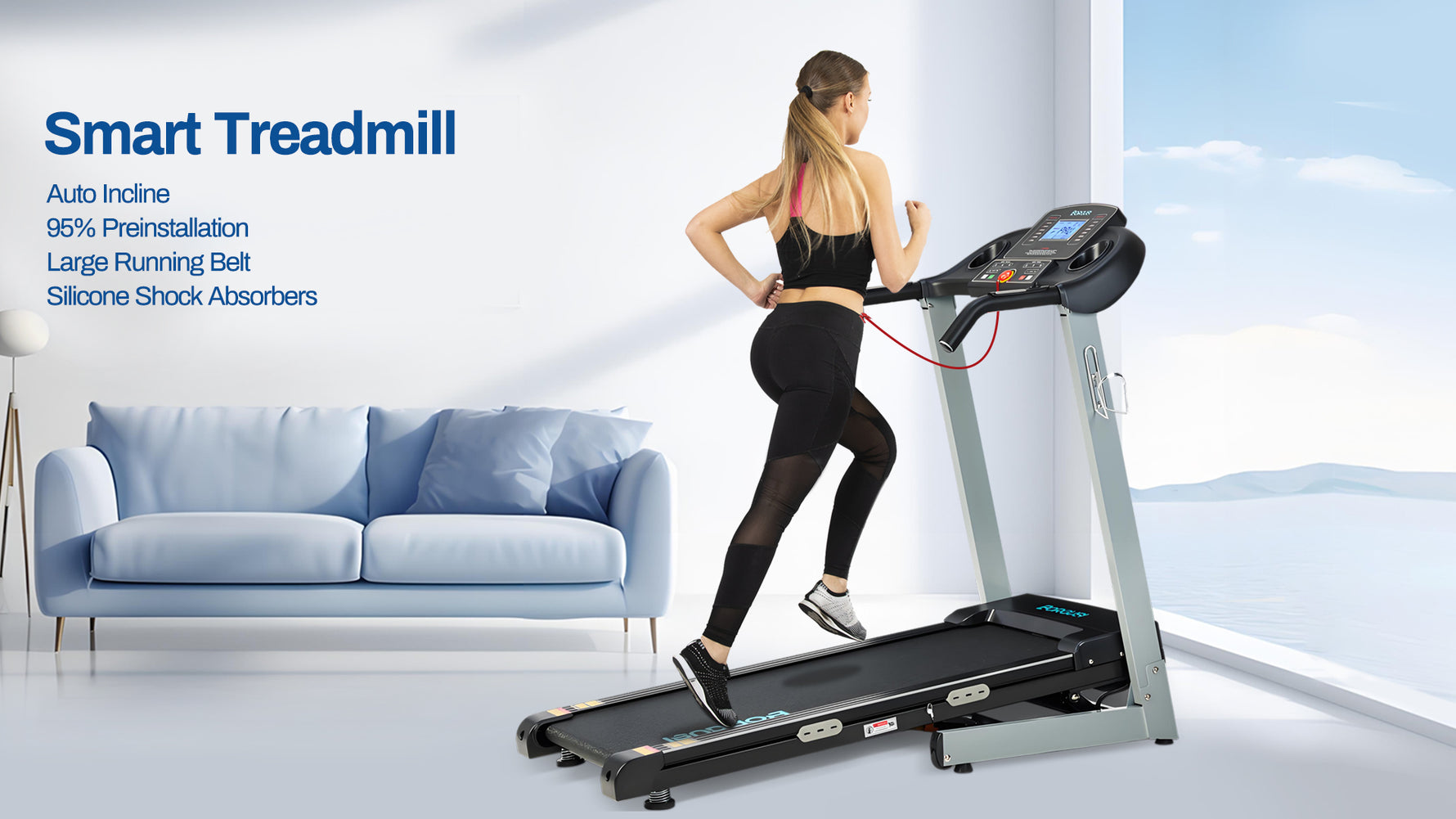 BORGUSI | Treadmill, Stationary Bike, Rowing Machine