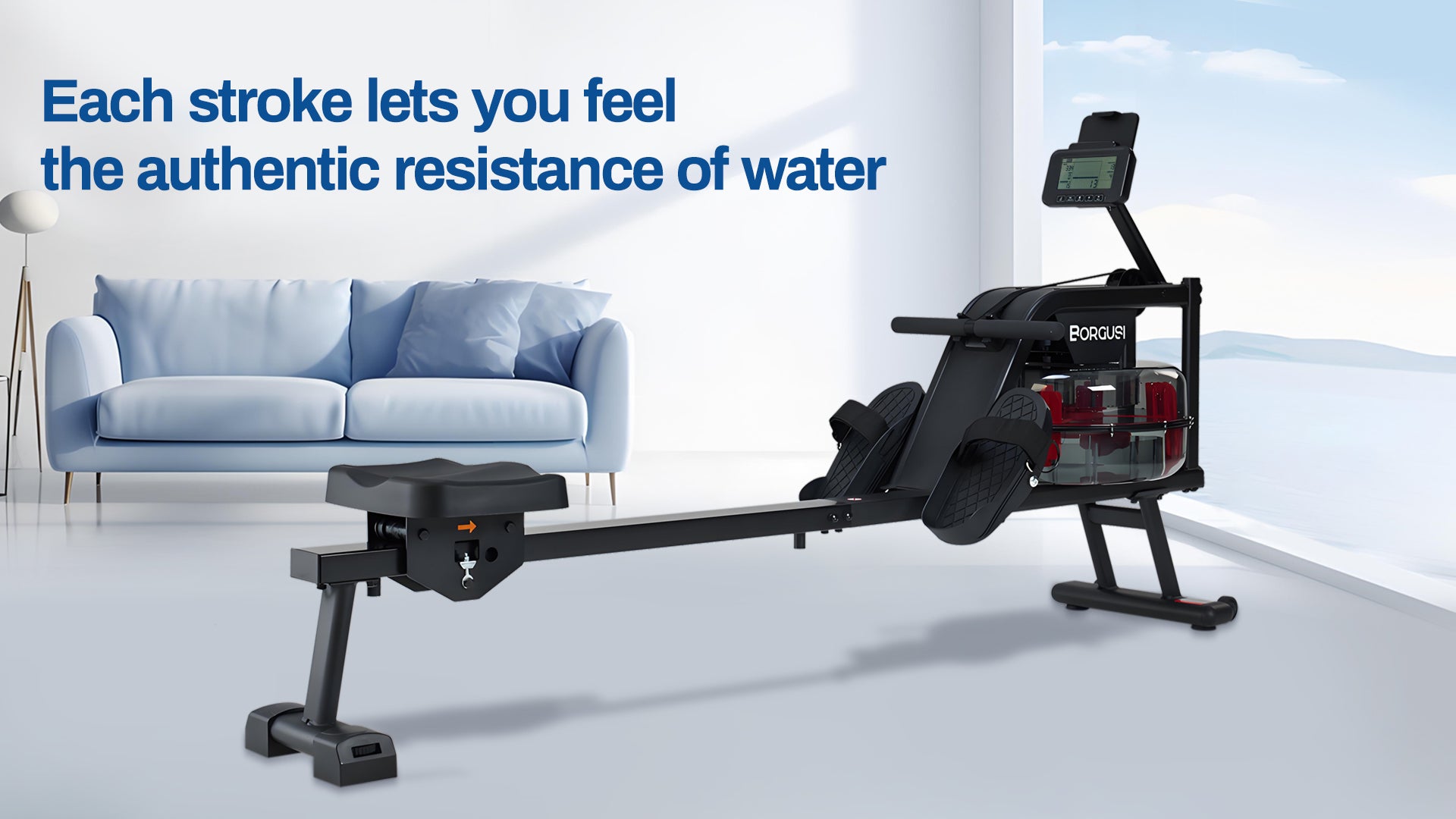 BORGUSI | Treadmill, Stationary Bike, Rowing Machine